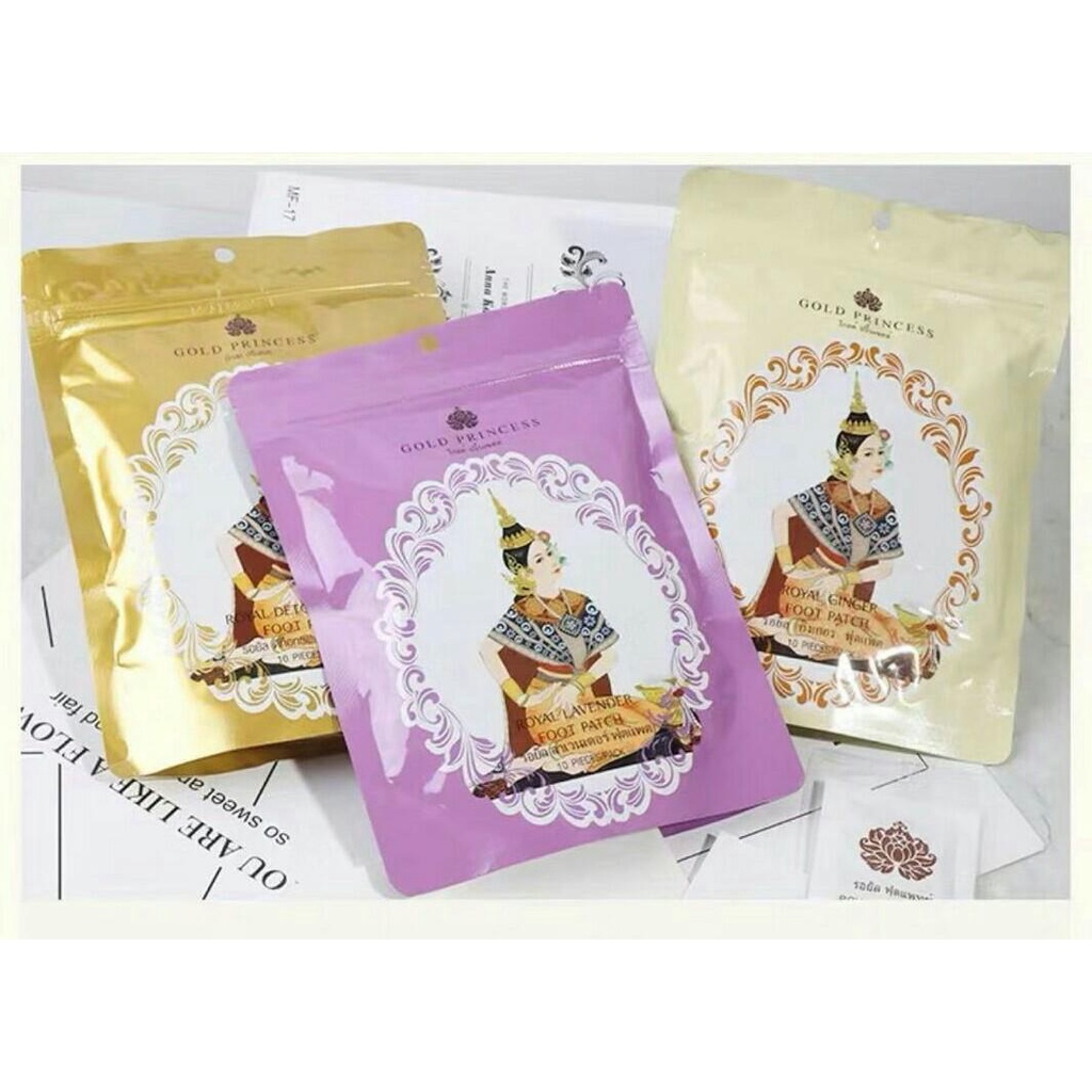 Gold Princess Royal Foot Patch 10s/bag | Detox | Detoxification ...