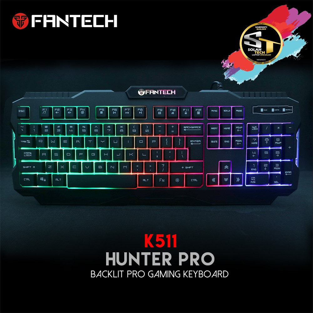 FANTECH K511 HUNTER PRO Backlit Pro Gaming Keyboard | Shopee Singapore
