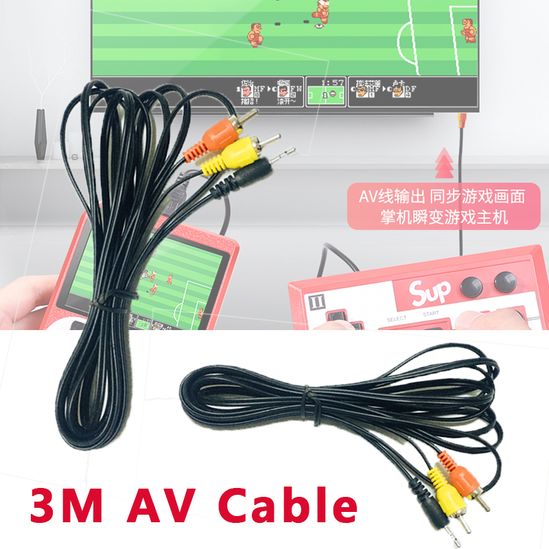 3M Long AV Cable for SUP Game Console Gameboy Audio Video Cable To ...