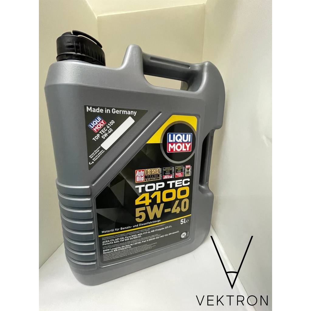 Liqui Moly Top Tec 4100 5W40 4L & 5L | Shopee Singapore