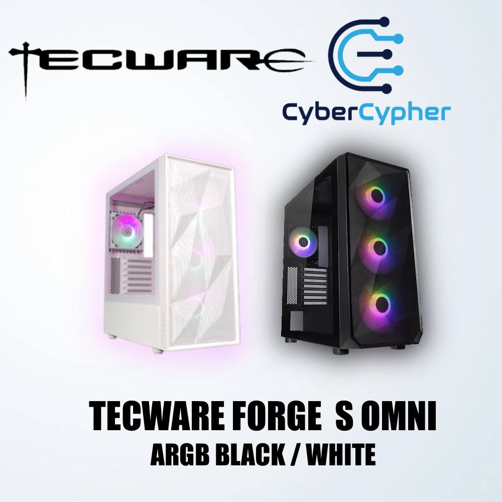Tecware Forge S OMNI ARGB Black/White PC Chassis Case | Shopee Singapore