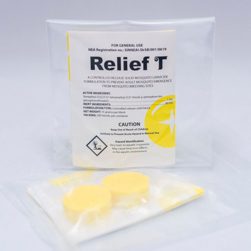 Kills mosquito larvae Relief T 1+1 Bundle | Shopee Singapore