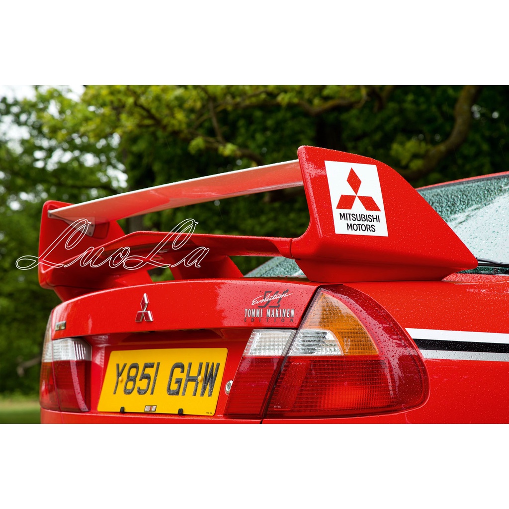 Car Sticker Mitsubishi Motors Evo Spoiler Turbo Mivec monster | Shopee ...