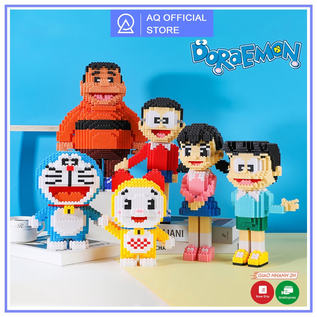 Assembling set of cartoon character collection models Doremon, Nobita ...