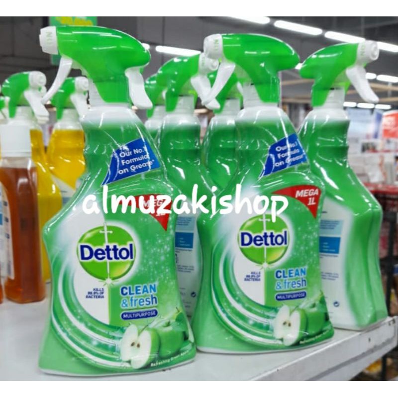 Dettol Clean & Fresh Apple Spray 1liter | Shopee Singapore