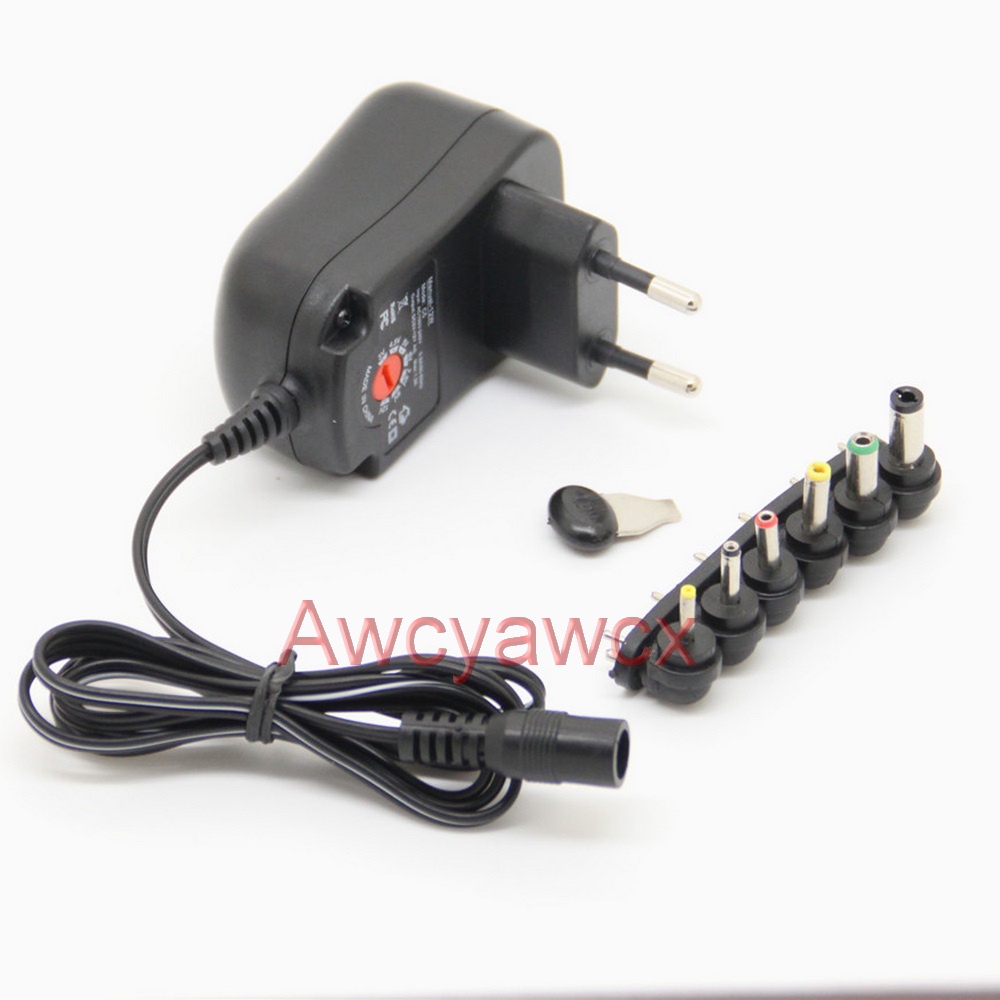 12W AC 100V-240V Adapter DC 3V 4.5V 5V 6V 7.5V 9V 12V 1A Adjustable Voltage Power 1000mA ...