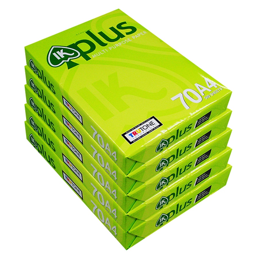 Genuine A4 IK PLUS Printing Paper 70gsm / 80gsm (500 sheets) | Shopee Singapore