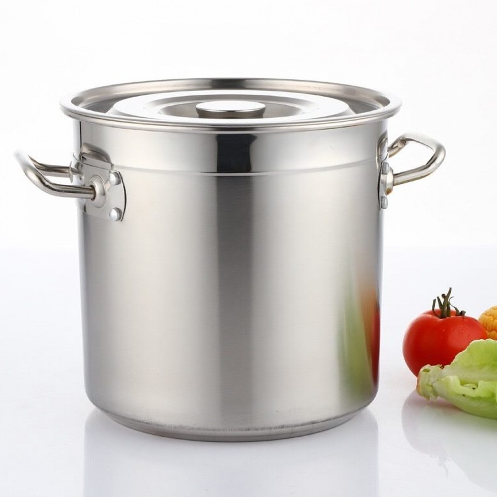 Stainless Steel Pot (7L / 12L / 21L/26L) / Storage Pot / Cooking Pot ...