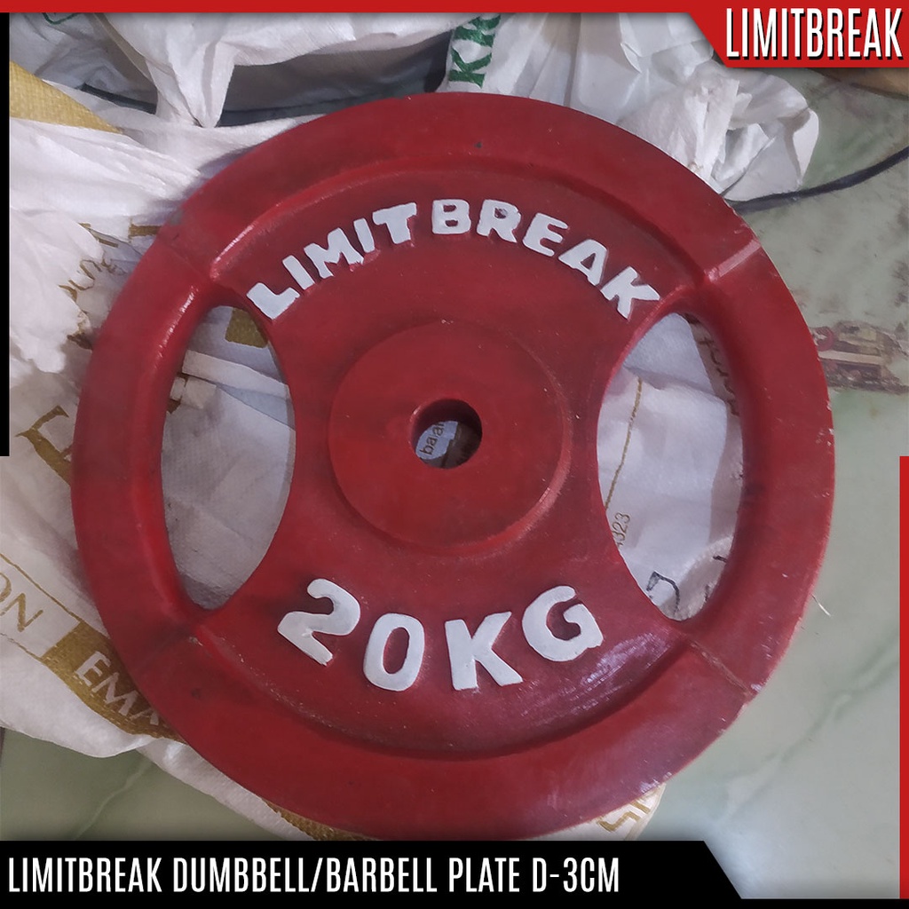 LIMITBREAK DUMBBELL BARBEL PLATE WEIGHT 20KG 20 KG | Shopee Singapore