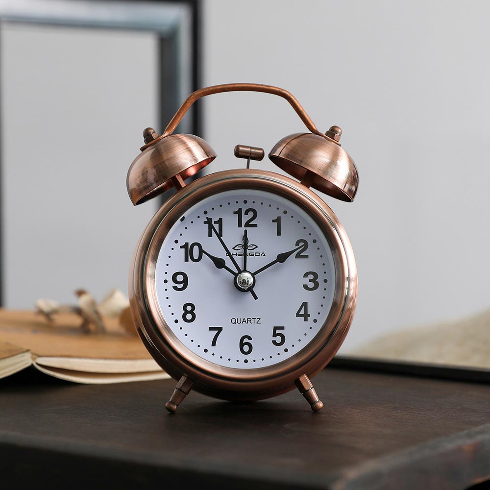 Twin Bell Classic Vintage Large Sound Analogue Alarm Clock With ...
