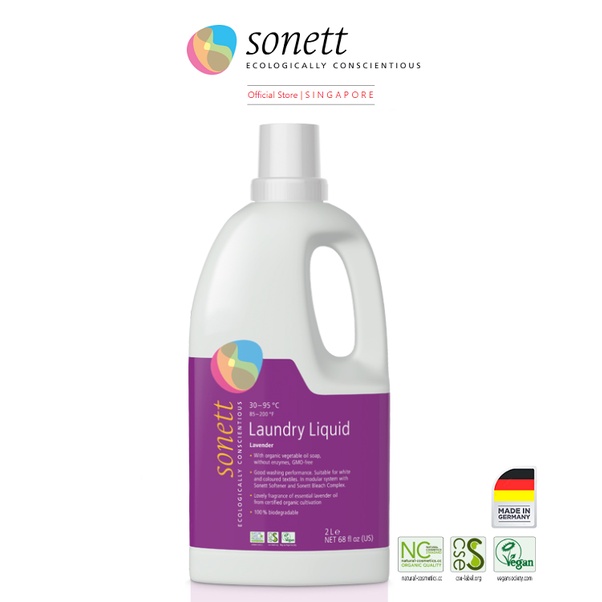 SONETT Organic Laundry Detergent - Lavender (2L) | Shopee Singapore
