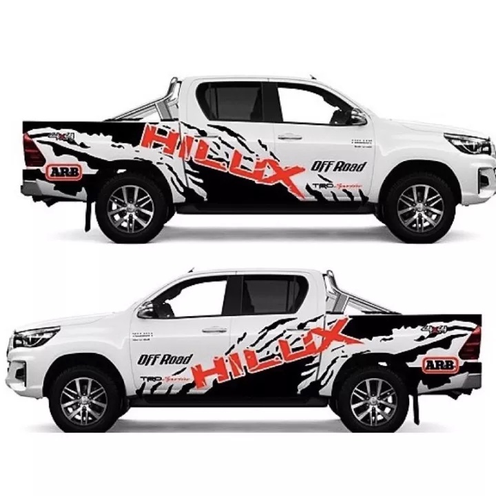 Toyota Hilux Car Body Vinyl Decal Sticker Toyota Hilux Car Body Vinyl ...