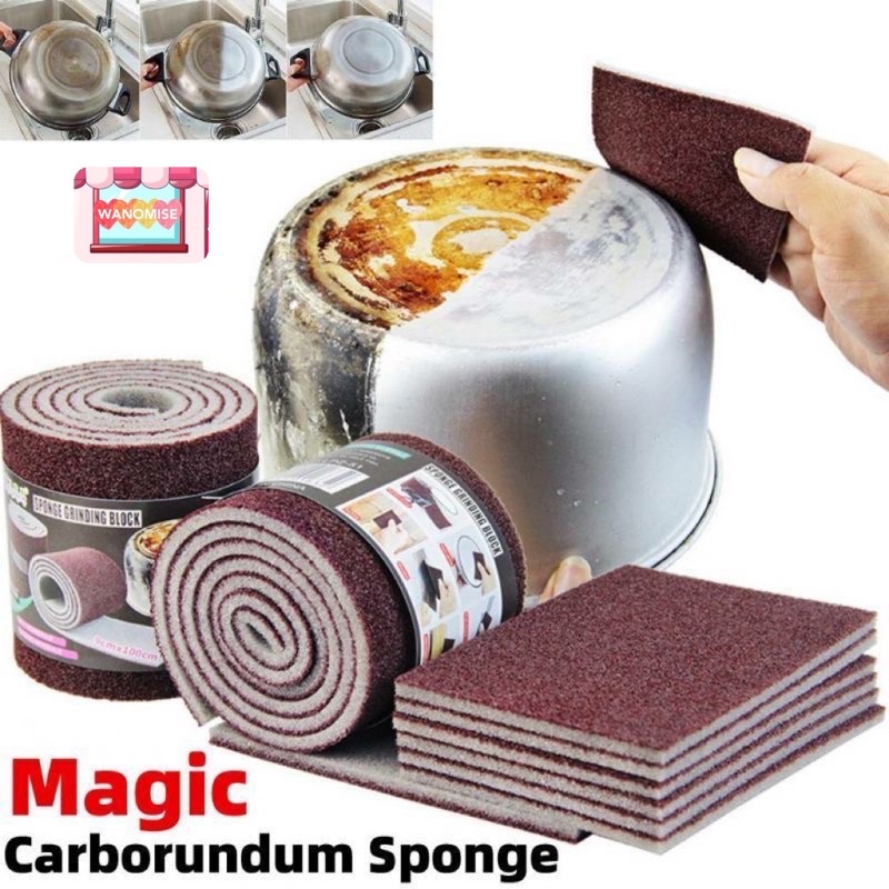 9cm x100cm Sponge Grinding Block Magic Cleaning Sponge Carborundum ...