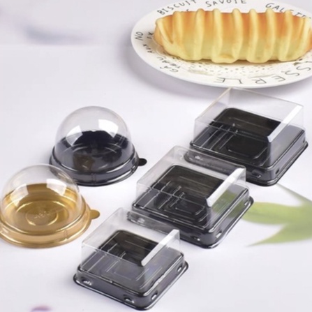 Mooncake Individual Container Pastry Box with Cover Lid (50pcs ...