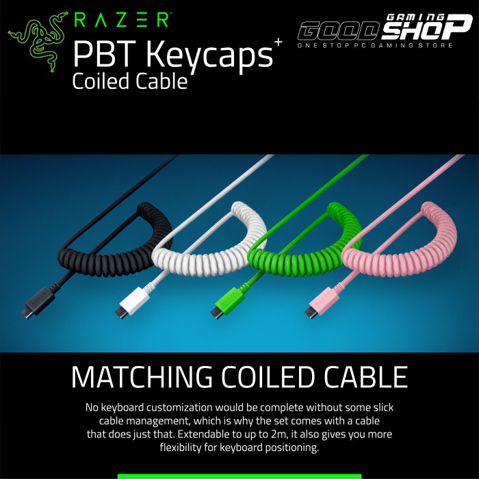 Razer PBT KEYCAP+COILED CABLE UPGRADE SET | Shopee Singapore