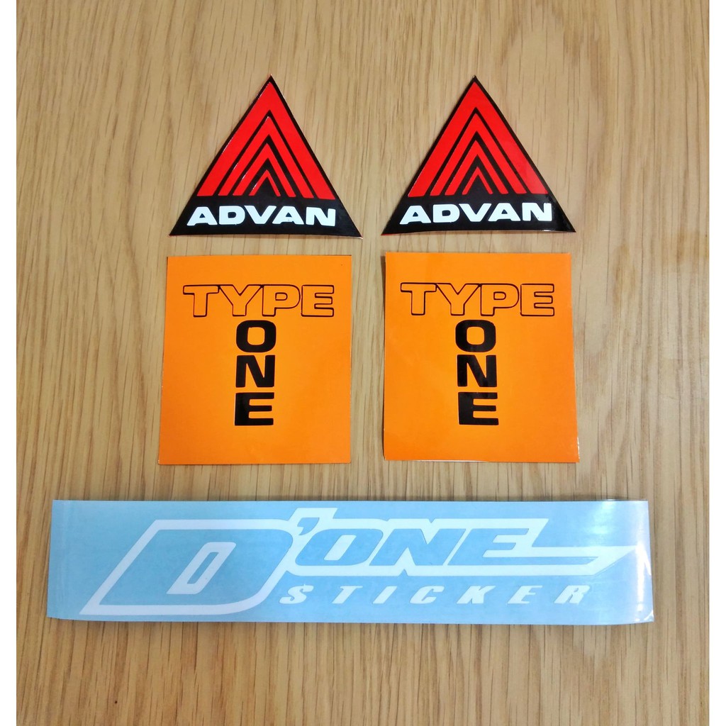 (1 pcs) ADVAN TYPE ONE HONDA STICKER EF9 EG9 EK EK9 CIVIC FERIO ES &FD ...