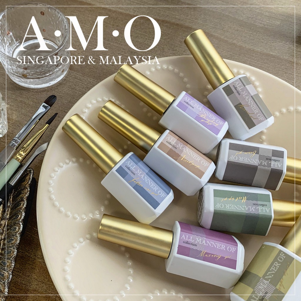 AMO Function Gel Bottle 8ml base/top/matt/bonding/builder/hard 瓶装功能胶 底胶 ...