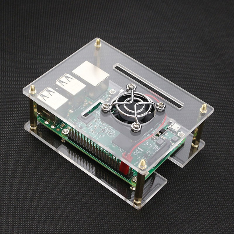 POOP Raspberry Pi Rack Case with Raspberry Pi Heatsinks Stackable Case ...