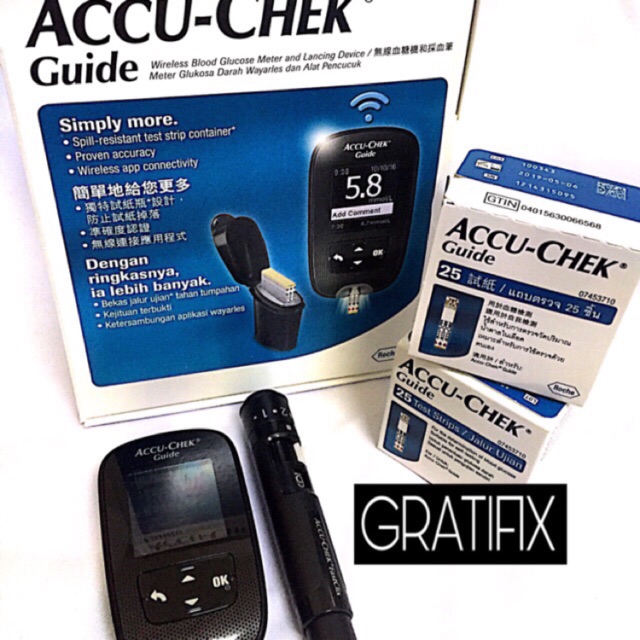 Accu-Chek GUIDE Glucometer | Shopee Singapore
