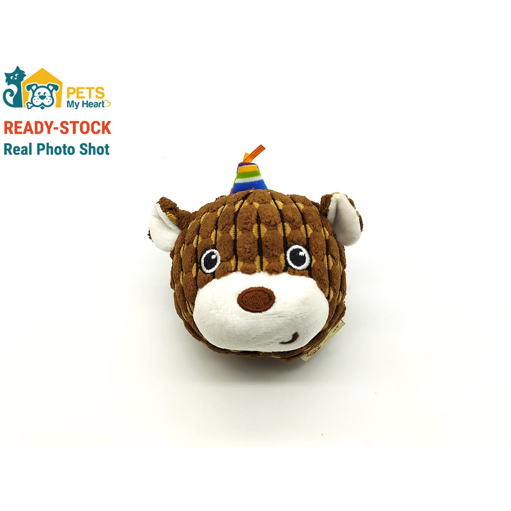 Dog Toy - Ball-shaped Animal Toy (Bear) | Shopee Singapore