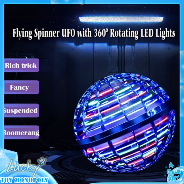 Flynova Pro Flying Ball Spinning Magic Drone Flying Boomerang Ball Hand ...