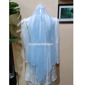 Veil Labuh Below The Back/Veil 1 Meter | Shopee Singapore