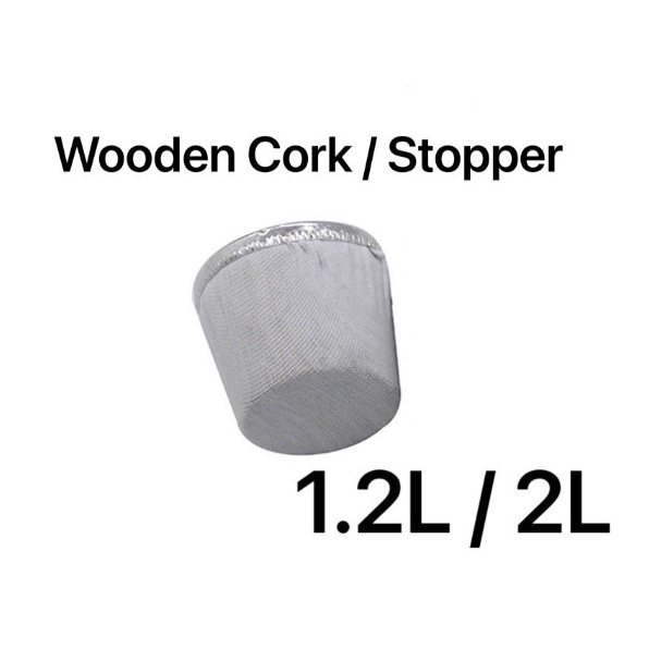 Wooden Cork/Stopper 1.2L/2L Gabus Thermos Merah/Termos Merah / Vacuum ...