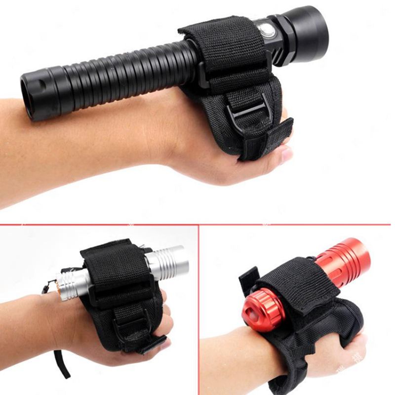 Outdoor EDC Flashlight Holder Arm Cover Camping Torch Wrist Belt Arm ...