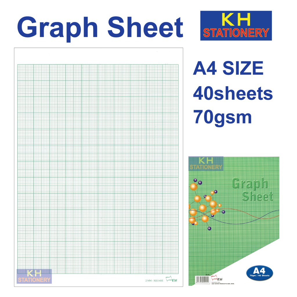 Graph Sheet / Graph Paper / Kertas Graf A4 40sheets | Shopee Singapore