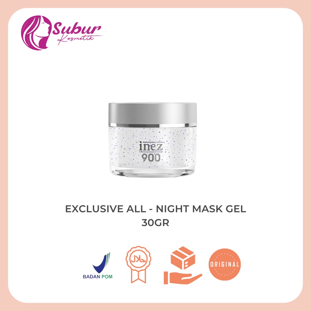 Inez Exclusive All - Night Mask Gel 30gr | Shopee Singapore