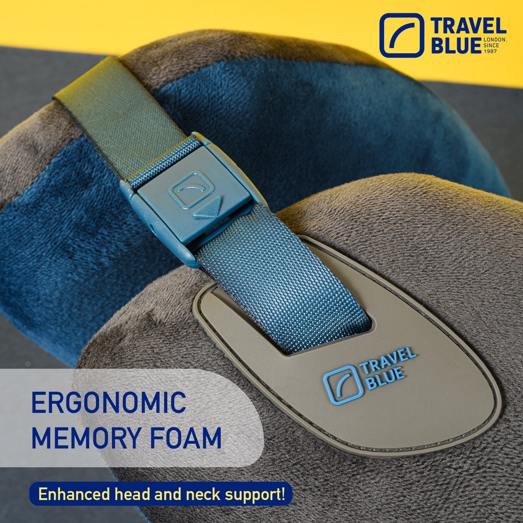 Travel Blue Infinity Pillow - High Quality High Density Memory Foam ...