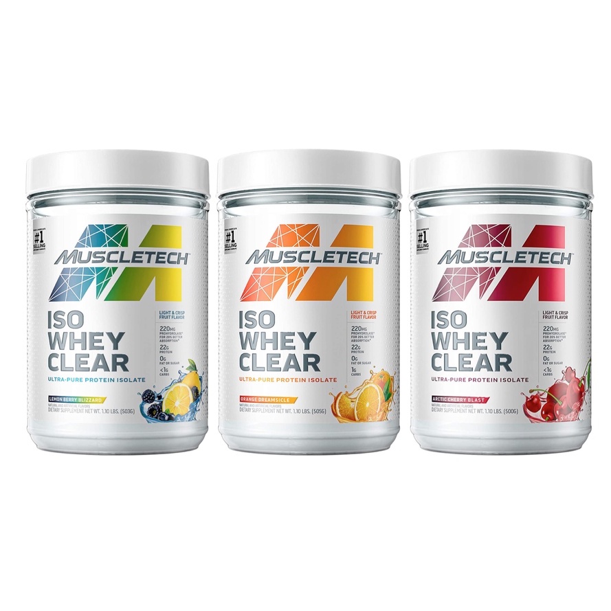 MuscleTech Iso Whey Clear Whey Protein Isolate | Shopee Singapore