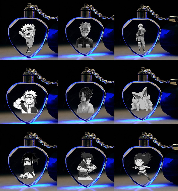 Naruto Uzumaki Uchiha Sasuke Hyūga Hinata kyuubi Kurama LED Cartoon ...