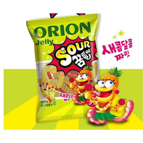 ORION Worm Shape Jelly Sour 80g [Korean] | Shopee Singapore