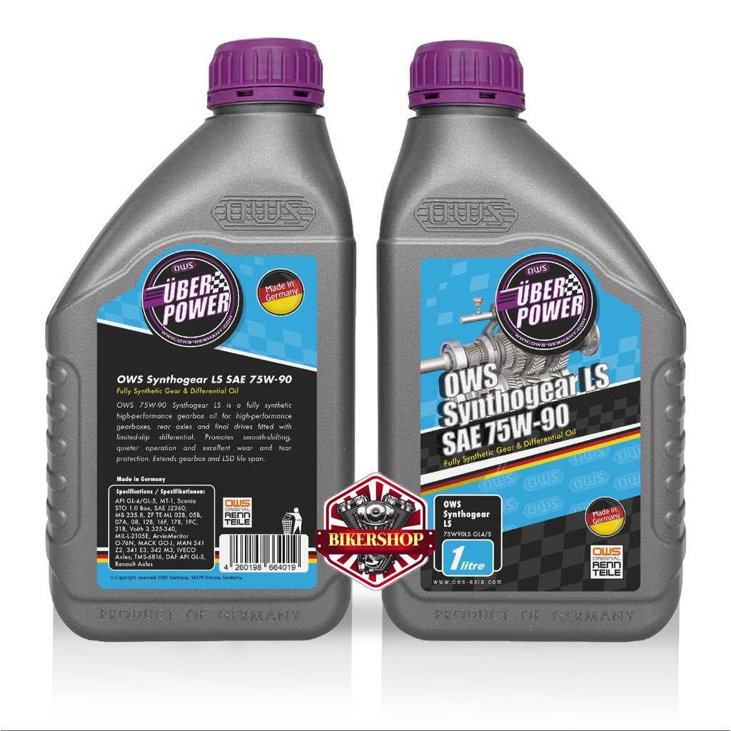 OWS Fully Synthetic High Performance Gear Oil LS 75W90 GL 4/5 | Shopee ...