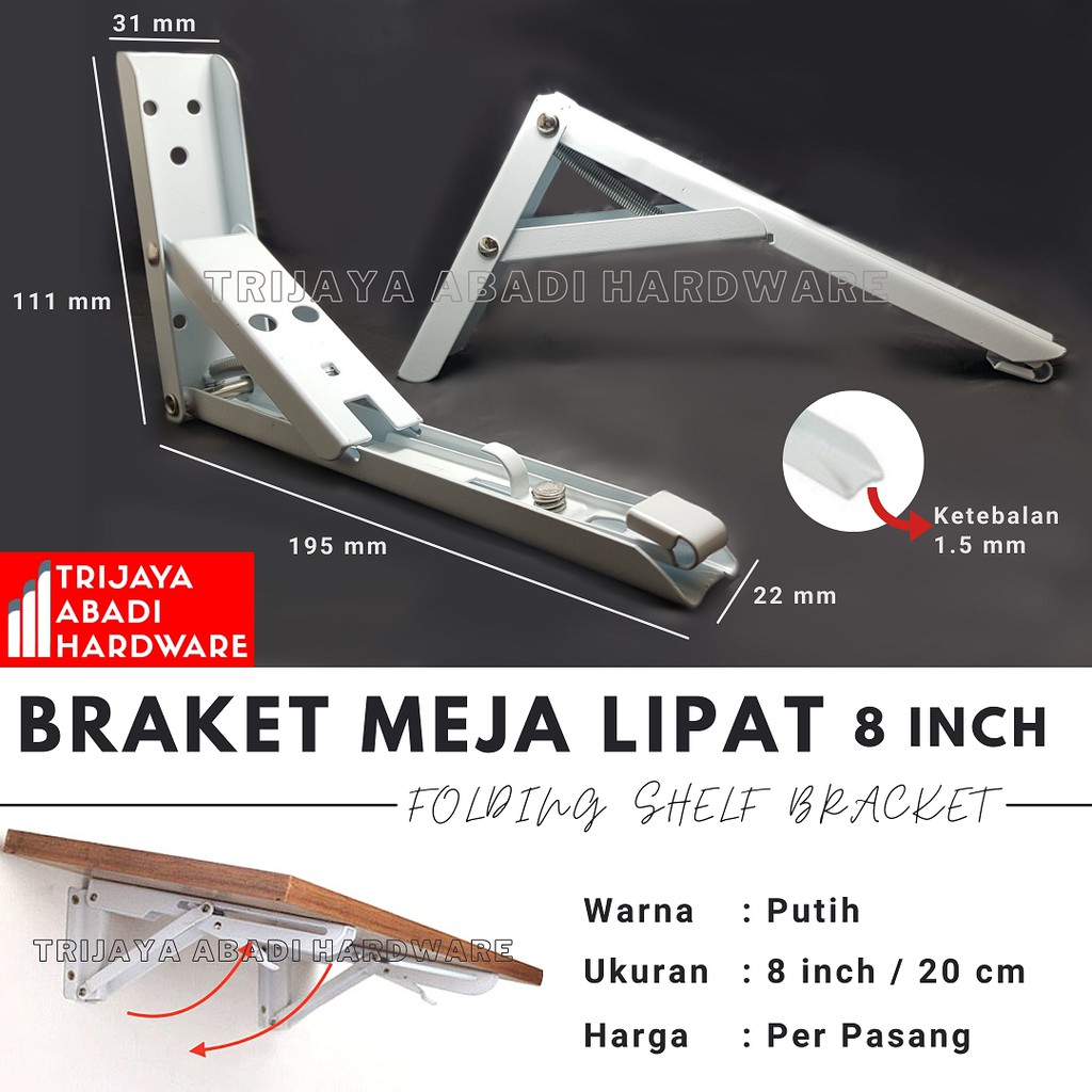 8 inch Folding Table Bracket / 20 cm Folding Shelf Hinge - Siji Folding ...