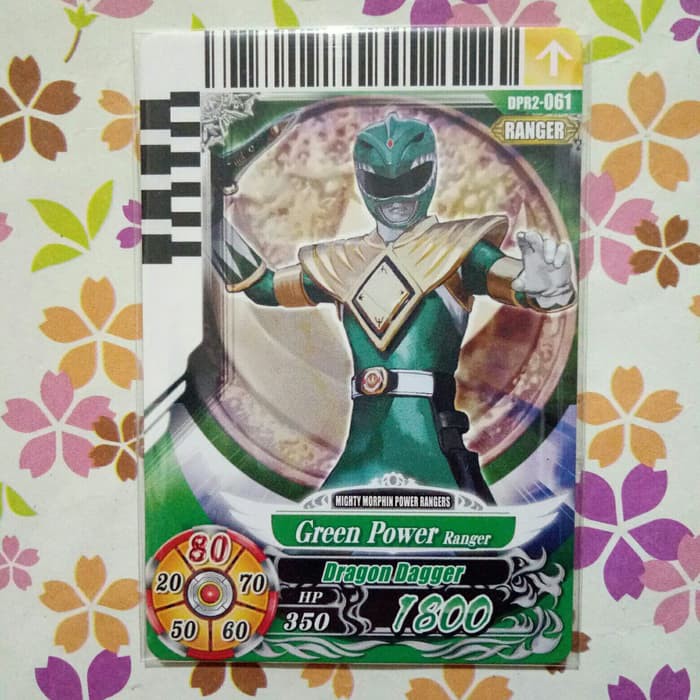 Power ranger card battle normal ranger green power v2 | Shopee Singapore