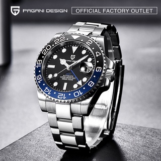 Pagani Design watch 40MM automatic watch GMT Seiko NH34 watch men 100M submariner Ceramic bezel ...
