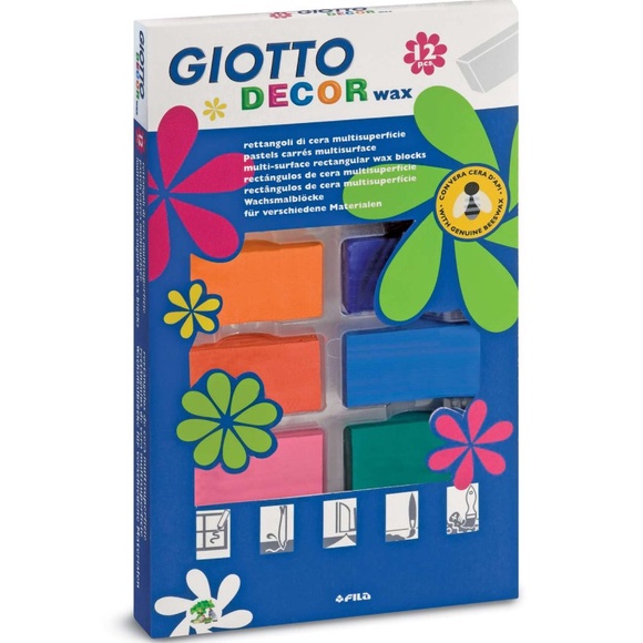 Giotto Decor Wax Block 12 Colours with Hangable Box | Shopee Singapore