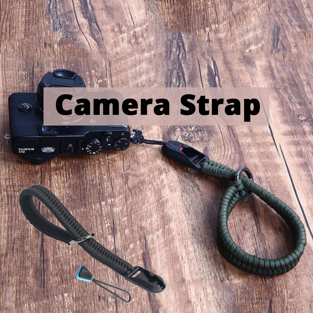 【SG】Camera Wrist Strap Nylom Braided Wristband for DSLR Nikom Canom ...