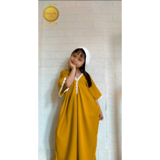 Children's Muslim Clothing/Modern Beautiful Lace Children's Kaftan Robe ...