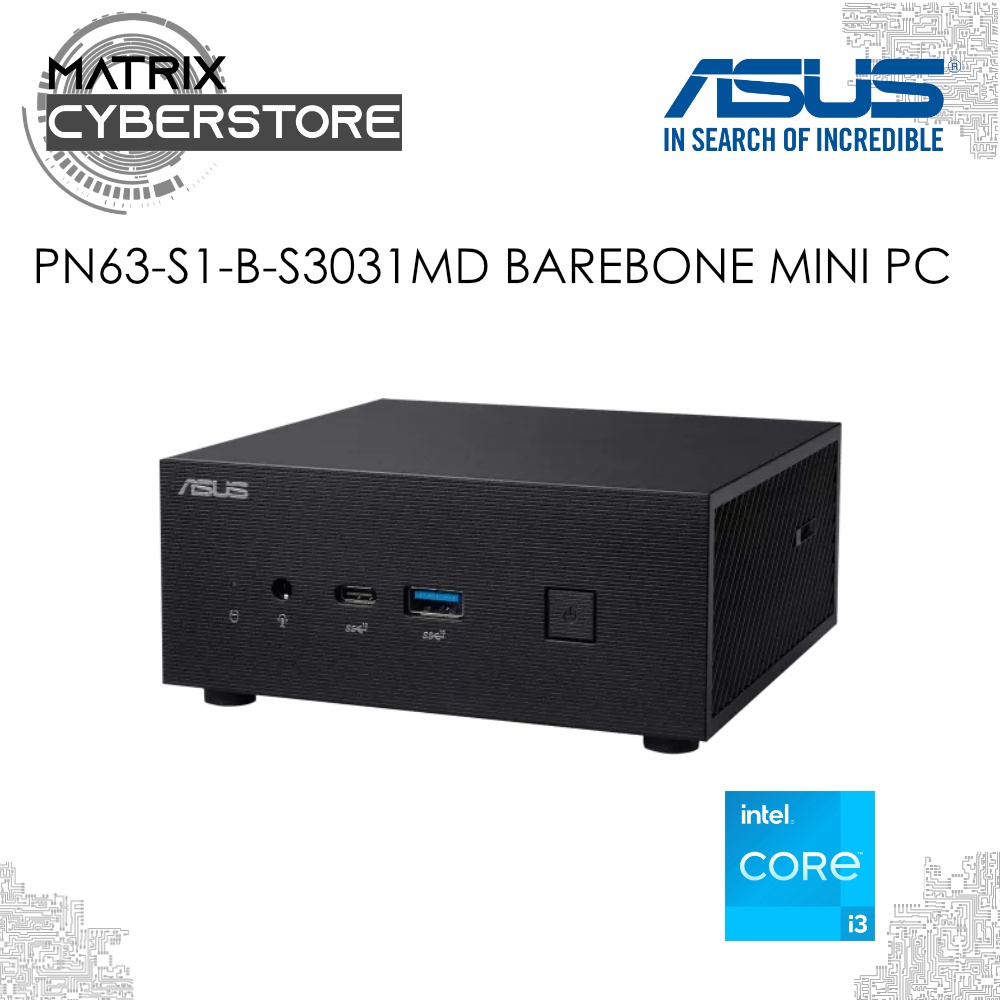 ASUS PN63-S1-B-S3031MD Mini PC Barebone - Intel Core i3-1115G4 ...