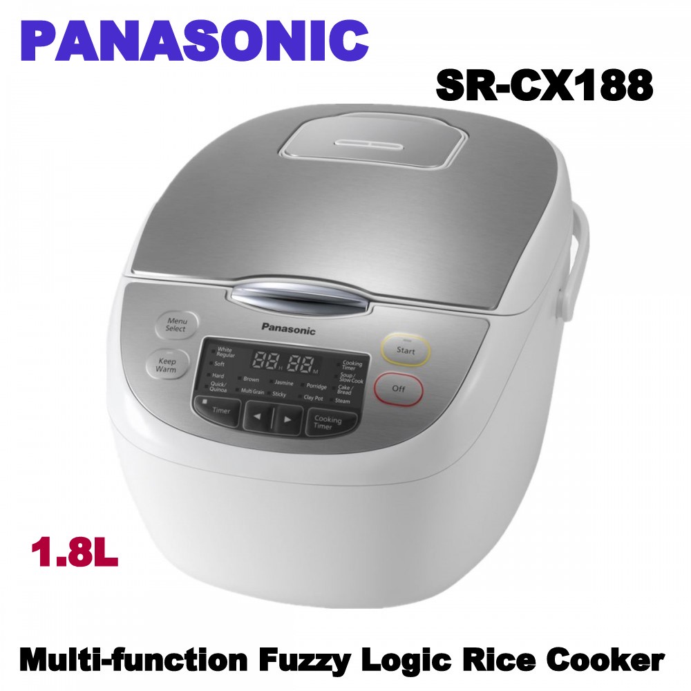Panasonic Multi-function Fuzzy Logic Rice Cooker SR-CX188 | Shopee ...