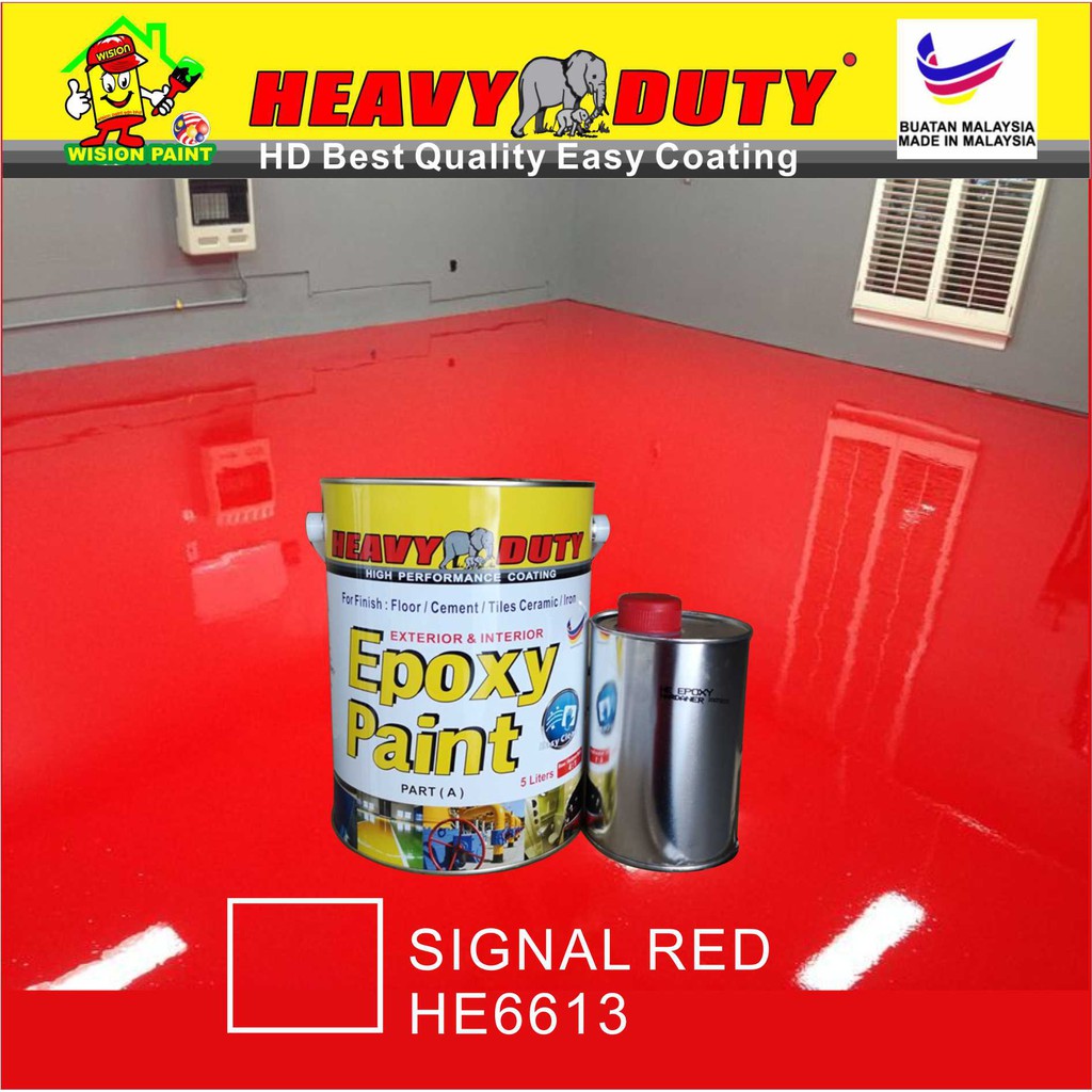 5 Liter EPOXY ( HEAVY DUTY ) Two Pack Epoxy Floor Paint - 4 Liter Epoxy ...