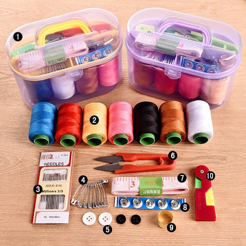 Class 1 needle and thread set (Set of 7 thread rolls) | Shopee Singapore