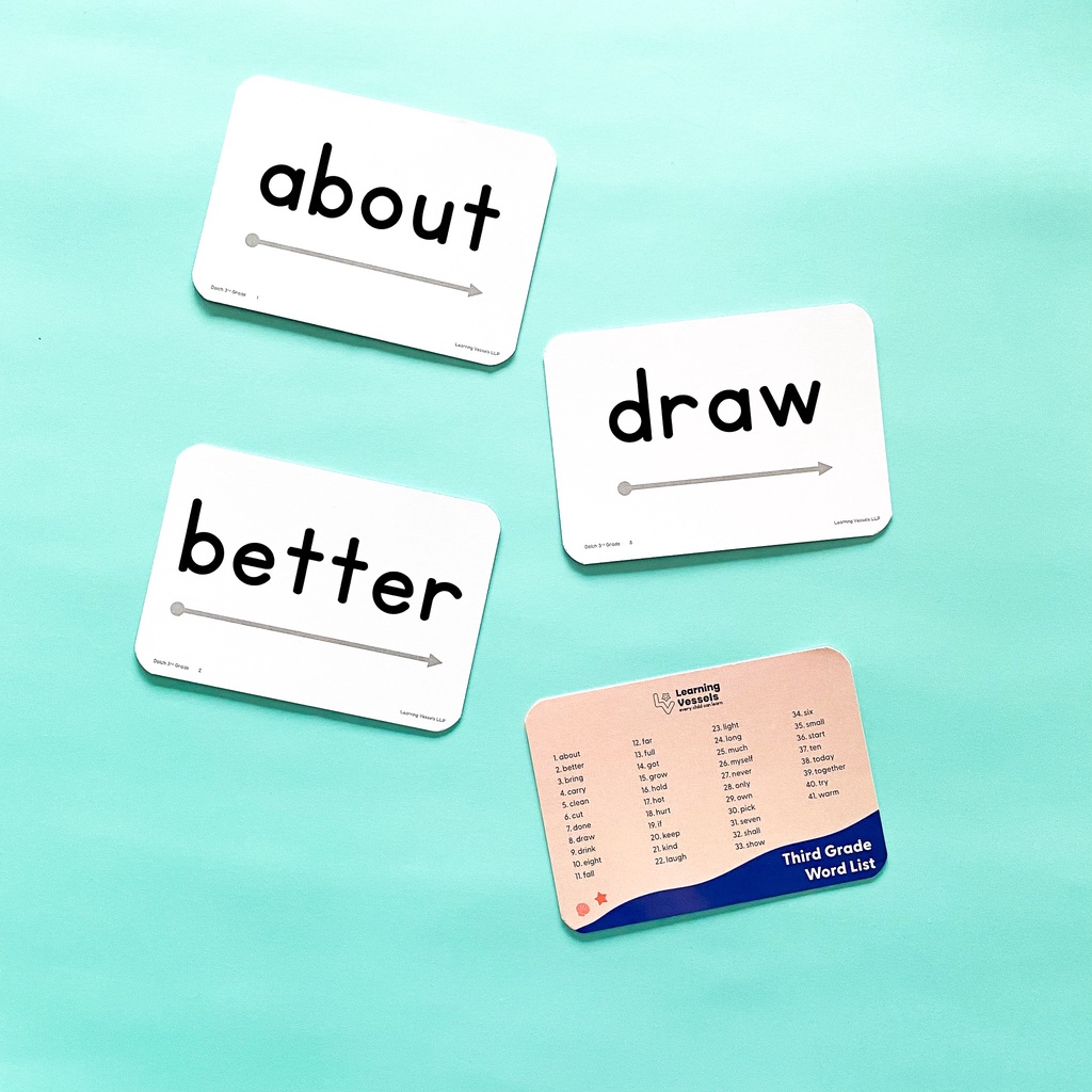Third Grade Sight Words Flash Cards *SG seller* preschool dolch list ...