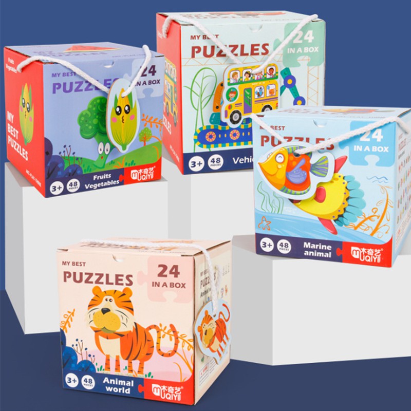 My Best Puzzles - Two Piece Puzzles for Toddlers (24 in a Box) | Shopee ...