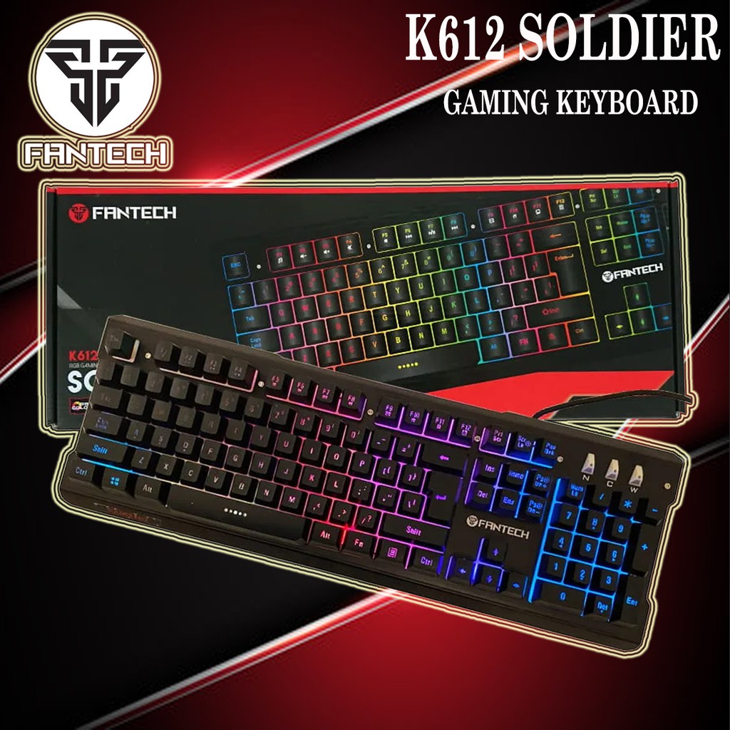 FANTECH K612 SOLDIER RGB GAMING KEYBOARD | Shopee Singapore