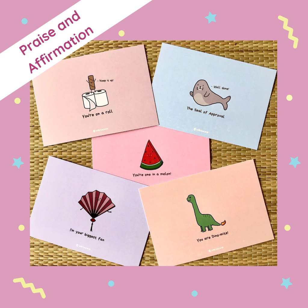 🍇 Cute Greeting Postcards 🍇 | Shopee Singapore
