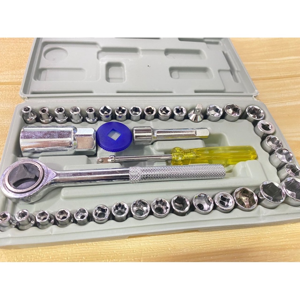 AIWA TOOLS SET [ 40PCS ] COMBINATION SOCKET RATCHER WRENCH CHROME ...
